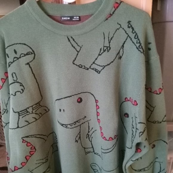 SHEIN | Sweaters | Dinosaur Sweater | Poshmark